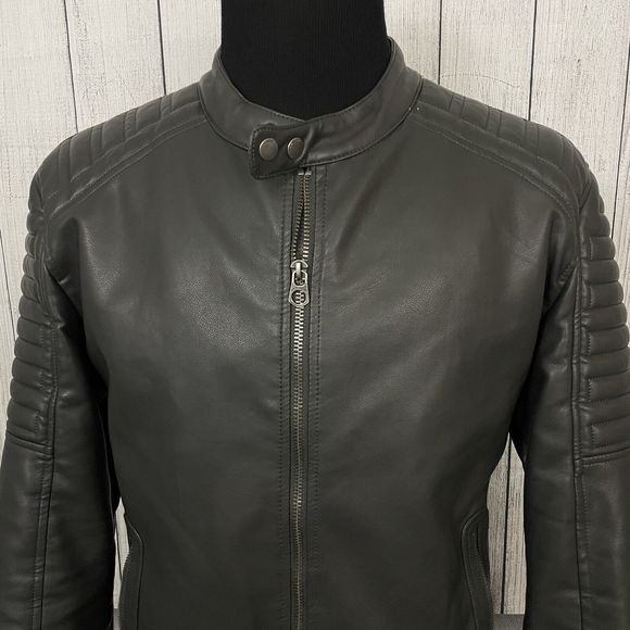Basement | Jackets & Coats | Basement Mens Xl Dark Brown Faux Leather ...